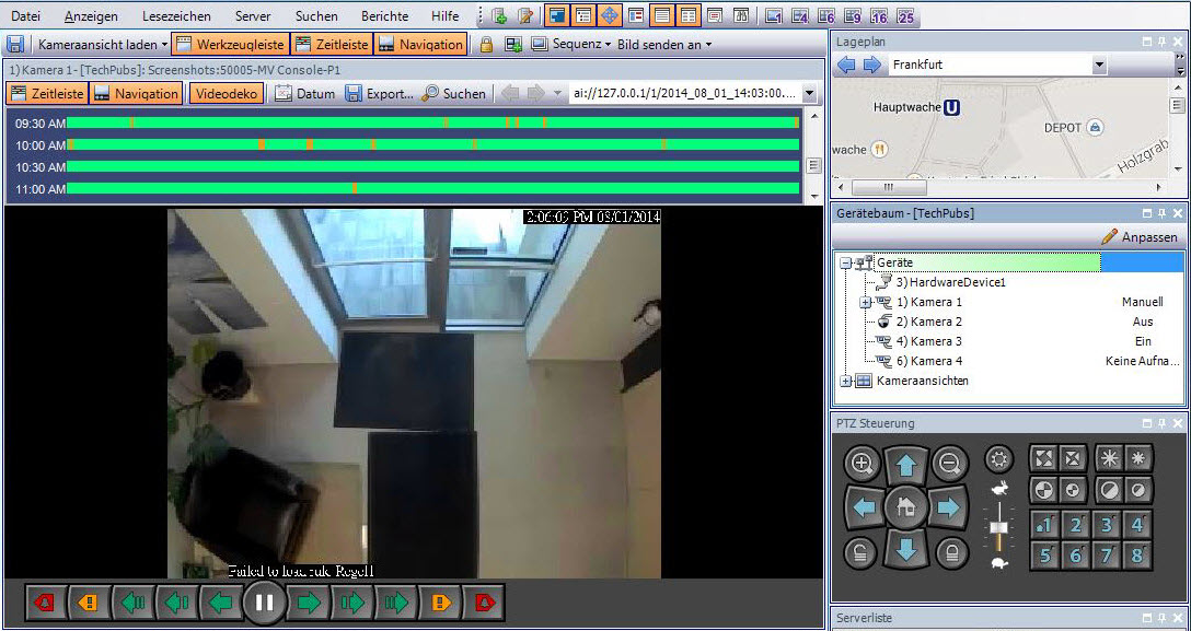 Symphony Client Hauptkonsole
