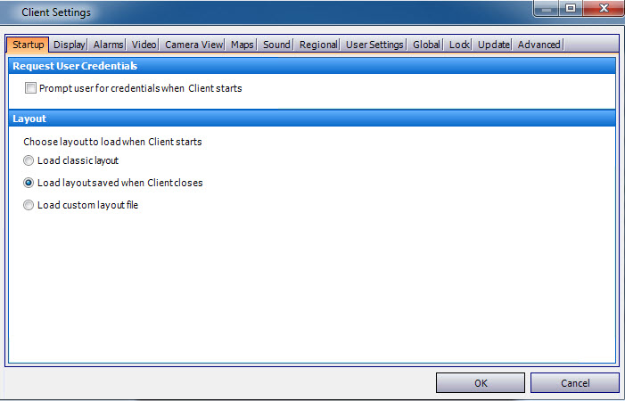 Symphony Client Settings